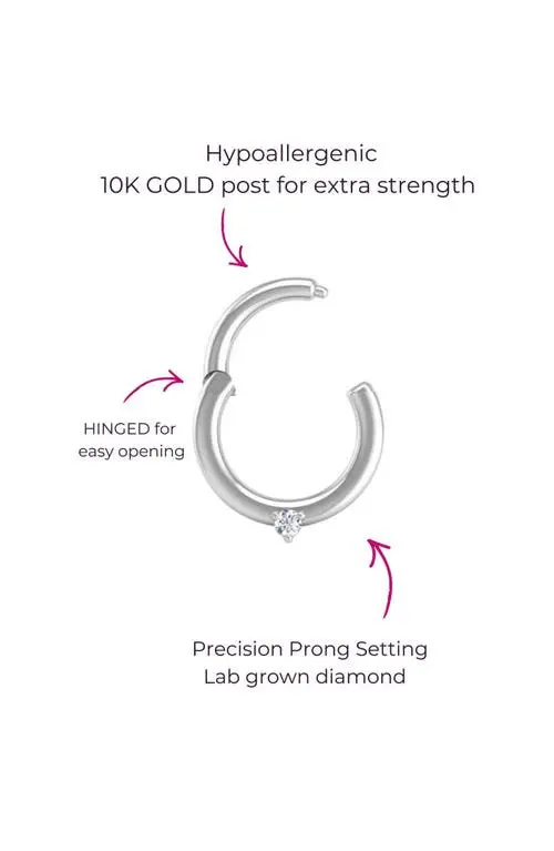 SEED2STONE Solo Flat Hoop Earring - Silver