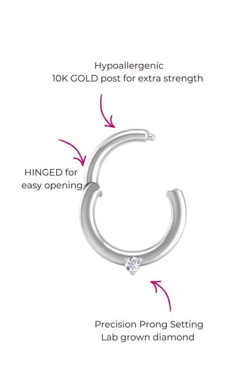 SEED2STONE Solo Flat Hoop Earring - Silver