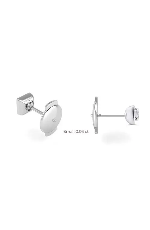 SEED2STONE Edgy Back-off Stud - Silver