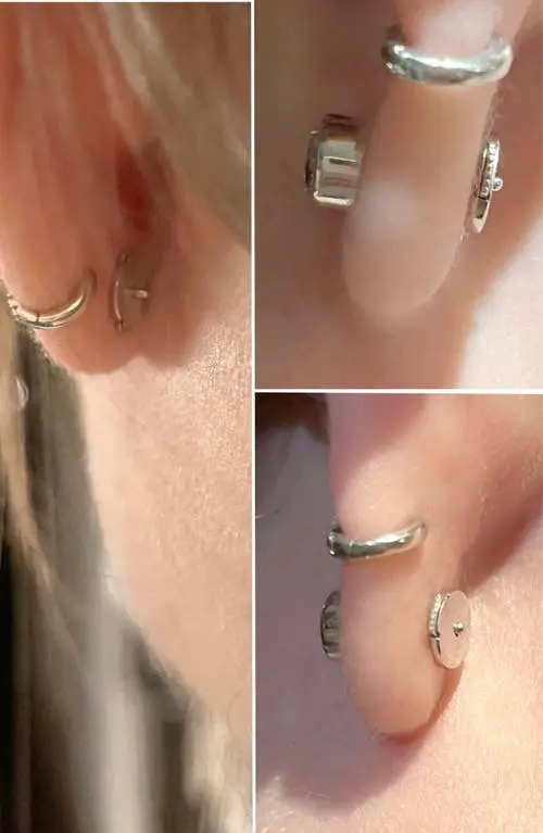 SEED2STONE Edgy Back-off Stud - Silver
