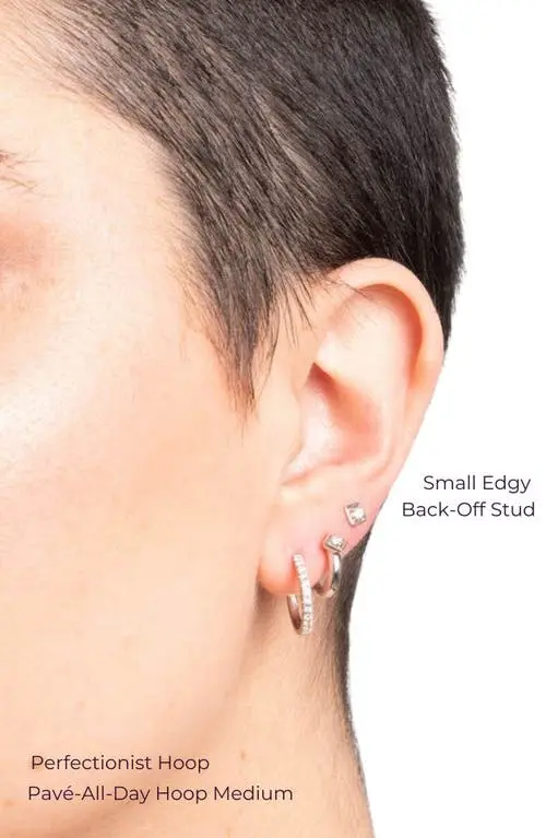 SEED2STONE Edgy Back-off Stud - Silver