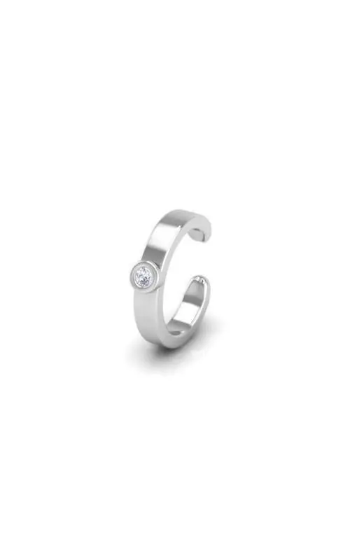 SEED2STONE Muse Mid Ear Cuff - Silver