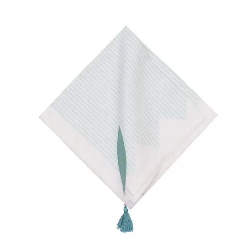 C&F HOME Tassel And Stripes Fish Napkins Set Of 6