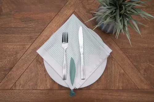 C&F HOME Tassel And Stripes Fish Napkins Set Of 6