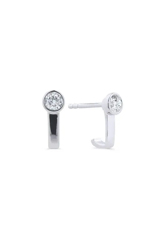 SEED2STONE Muse J-hoop Earrings - Silver