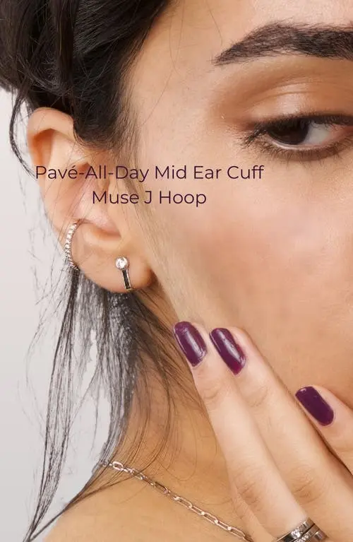 SEED2STONE Muse Diamond J-hoops - Silver