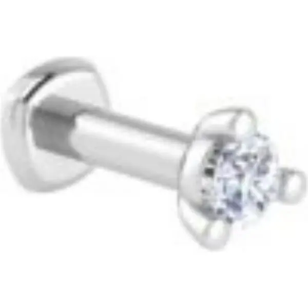 SEED2STONE Diamond Flat Back Single Stud - White Gold