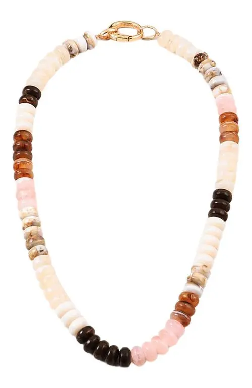 ERIN MCDERMOTT JEWELRY Harvest Moon Beaded Necklace - Brown