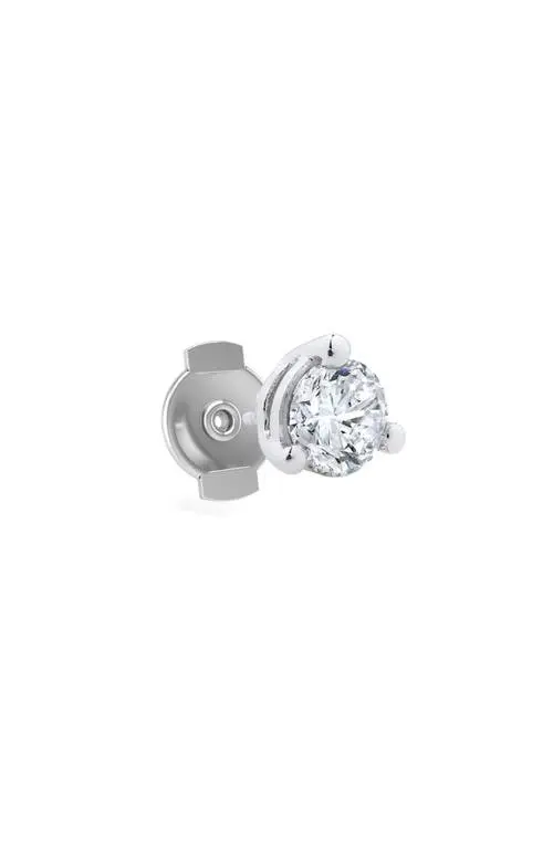SEED2STONE Diamond Stud Earring With Removable Backing - White Gold