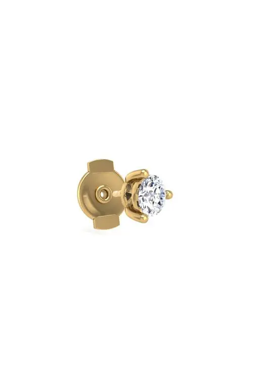 SEED2STONE Diamond Stud Earring With Removable Backing - Yellow Gold