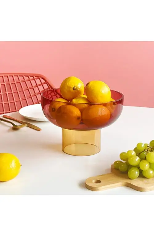 CLOUDNOLA Tip Top Glass Bowl - Pink/yellow