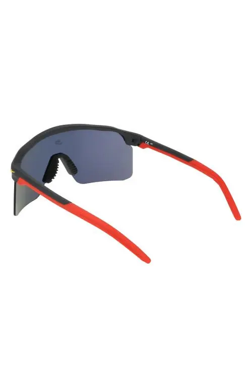 Nike Expedition 61mm Shield Sunglasses - Matte Dark Smoke Grey/red