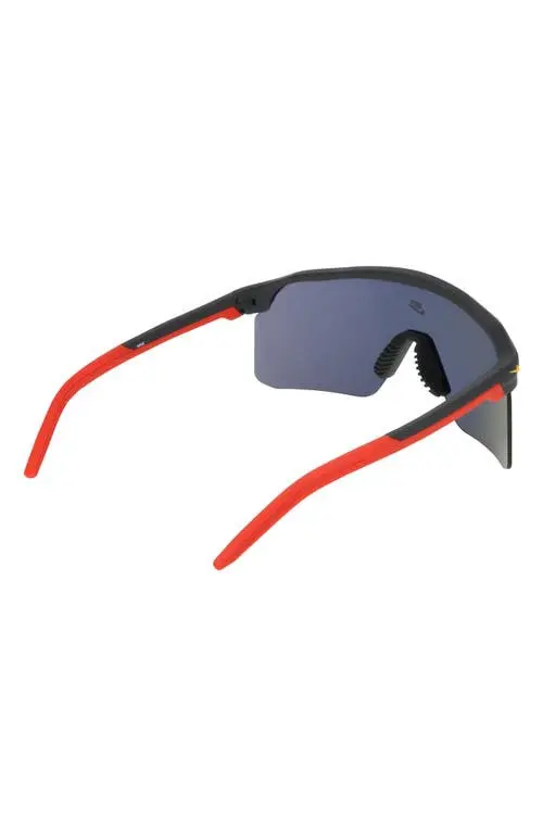 Nike Expedition 61mm Shield Sunglasses - Matte Dark Smoke Grey/red
