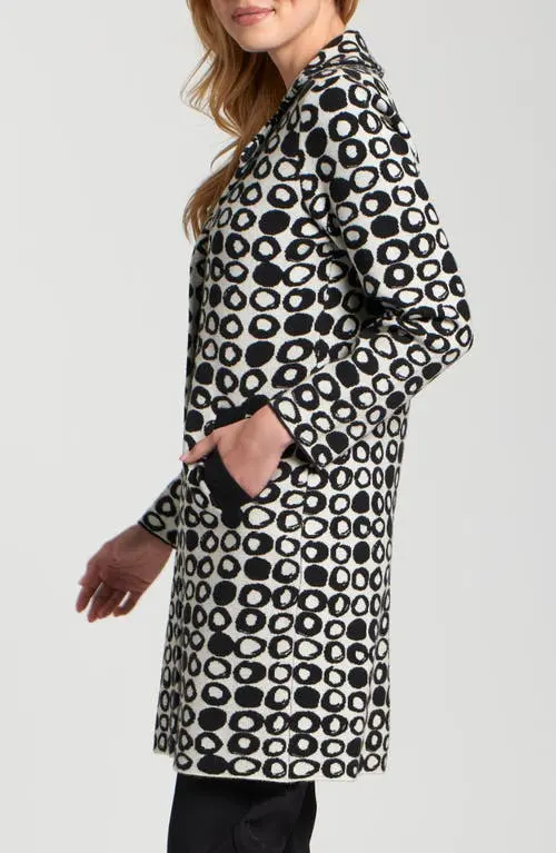 APNY Abstract Dot Sweater Coat