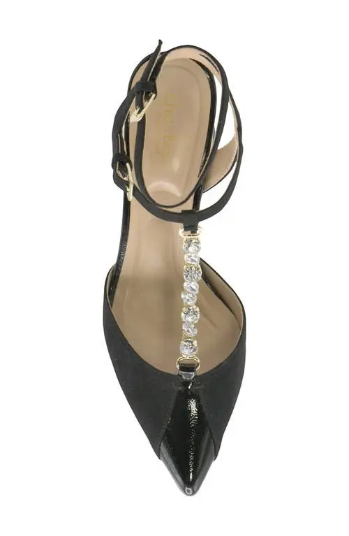 Charles By Charles David Aki Crystal T-strap Pumps