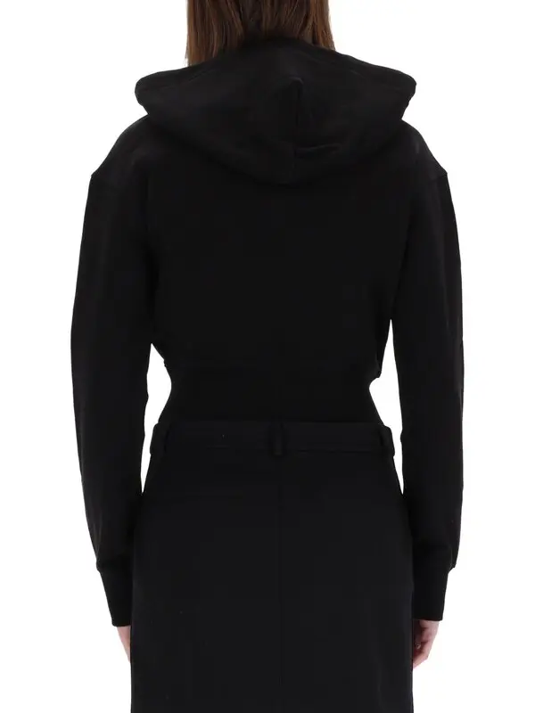 Versace Cropped Sweatshirt With Logo