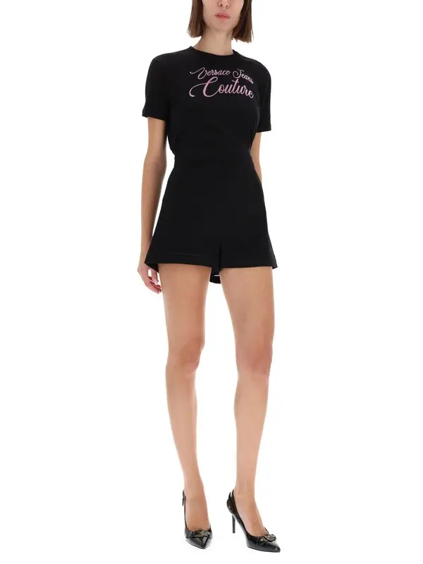 Versace Logo Rhinestone T-shirt