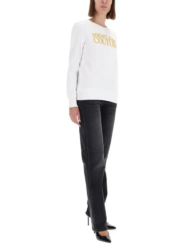 Versace Sweatshirt With Logo - White