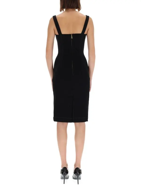 Versace Baroque Buckled Dress