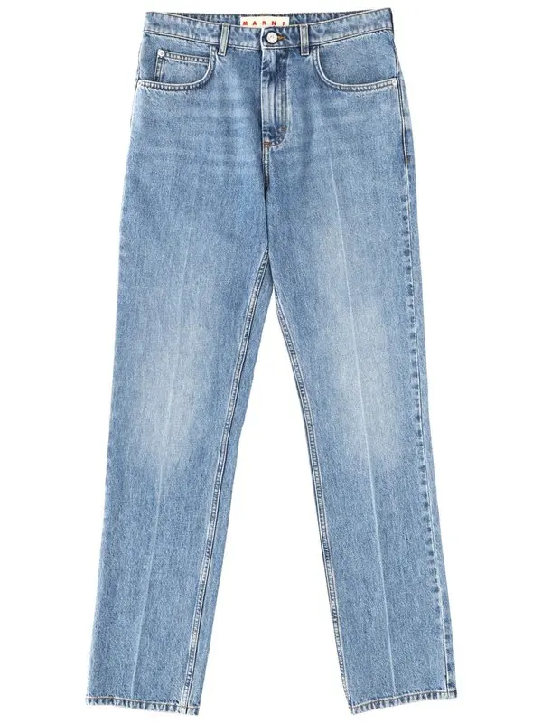Marni Cotton Denim Pants - Blue