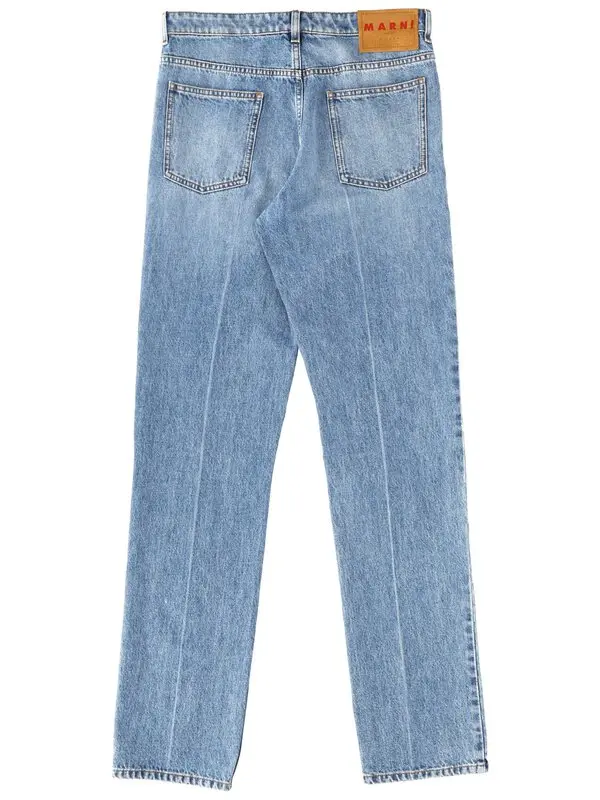 Marni Cotton Denim Pants - Blue