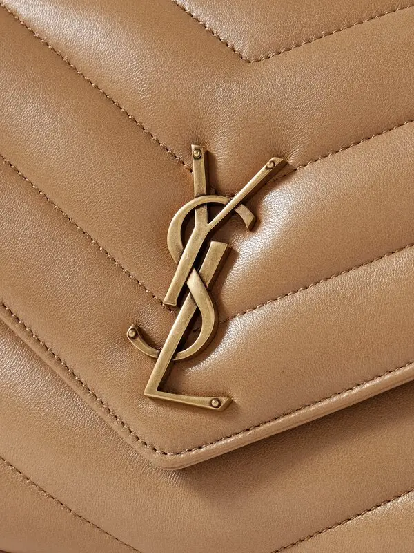 Saint Laurent Loulou Matelassé Leather Shoulder Bag - Brown