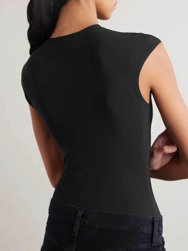 AGOLDE Nadia Stretch-jersey Bodysuit - Black