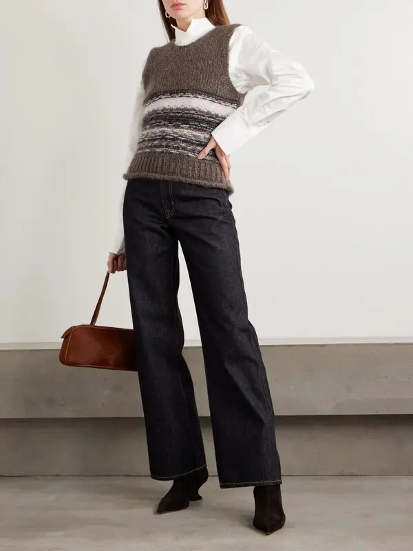 SLVRLAKE Grace High-rise Wide-leg Jeans - Blue