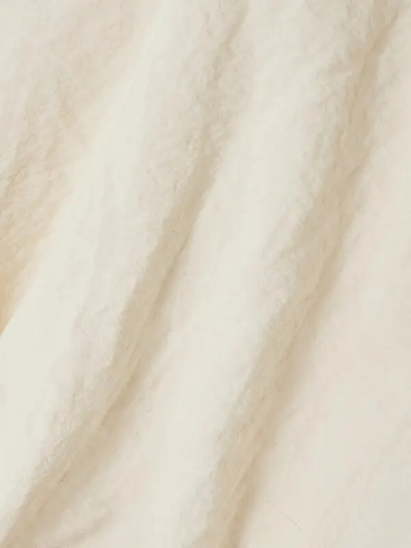 ST. AGNI Cloud Twisted Crinkled Silk-blend Halterneck Top
