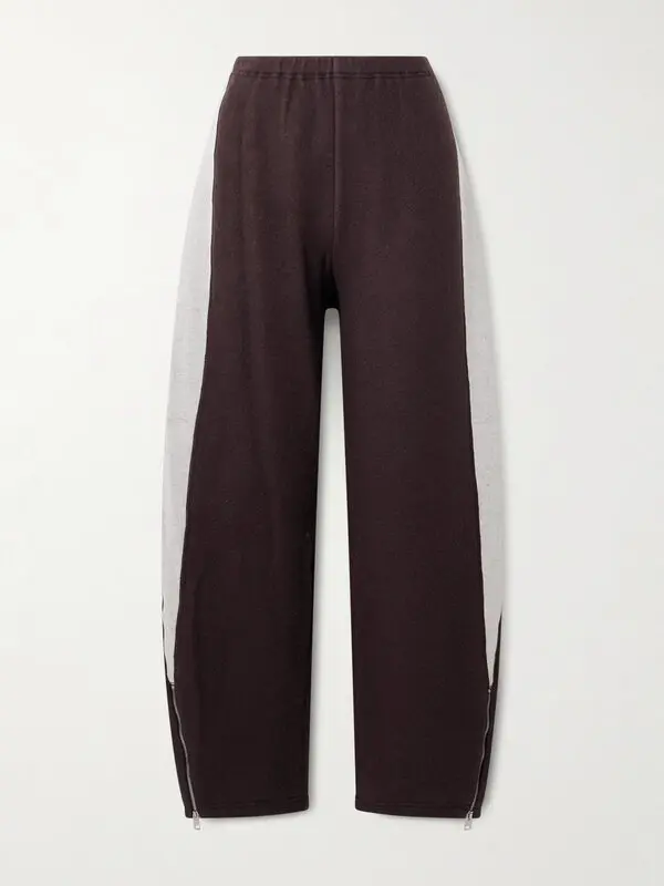 Tory Burch Wool And Cotton-blend Track Pants