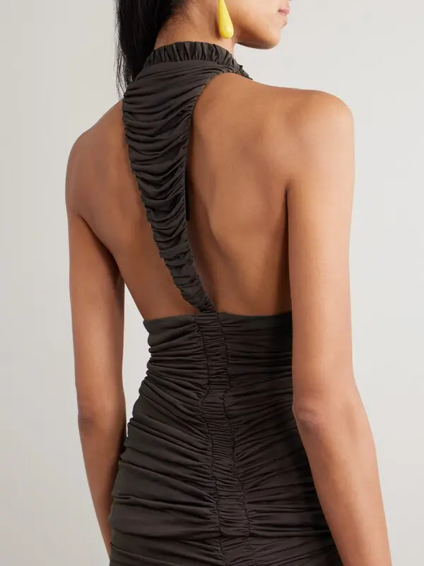 Christopher Esber Orion Ruched Halterneck Top
