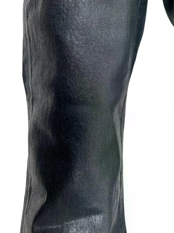 PURPLE BRAND Coated Flare Leg Jeans