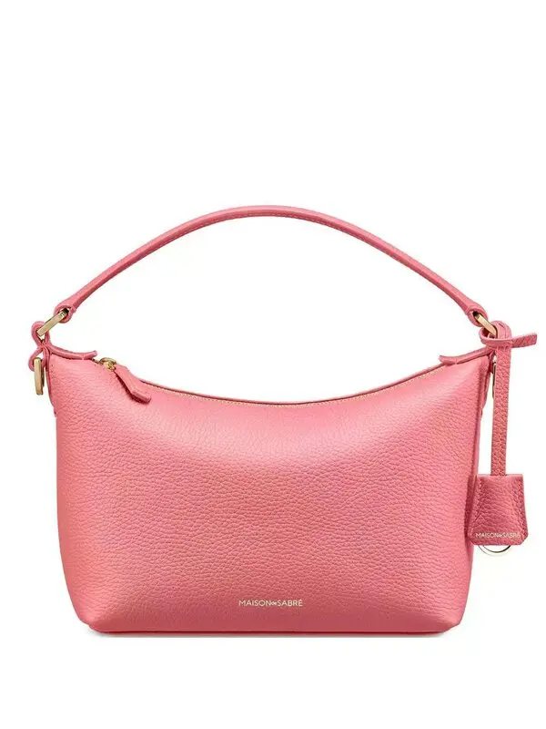 MAISON DE SABRE Small Leather Hobo Bag - Pink