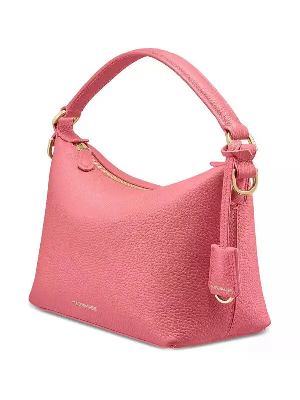 MAISON DE SABRE Small Leather Hobo Bag - Pink