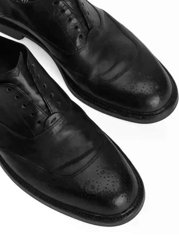 Dolce & Gabbana Washed Calfskin Laced Oxford Shoes