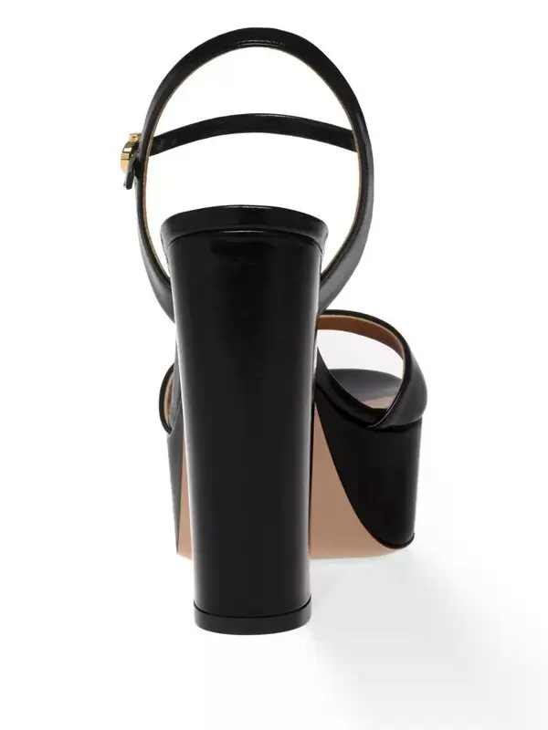 GIANVITO ROSSI 125mm Marlena Platform Heeled Sandals - Black