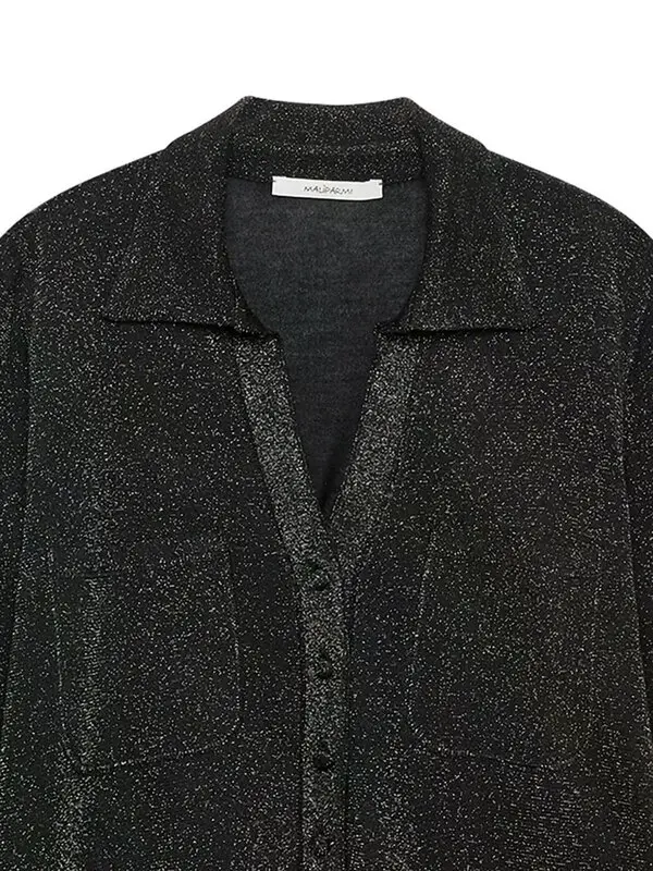 Malìparmi Glitter-effect Polo Top