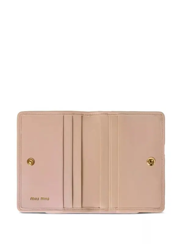 Miu Miu Logo-plaque Matelassé-effect Wallet