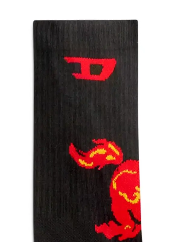 DIESEL® Skm-d Tennis Socks - Black