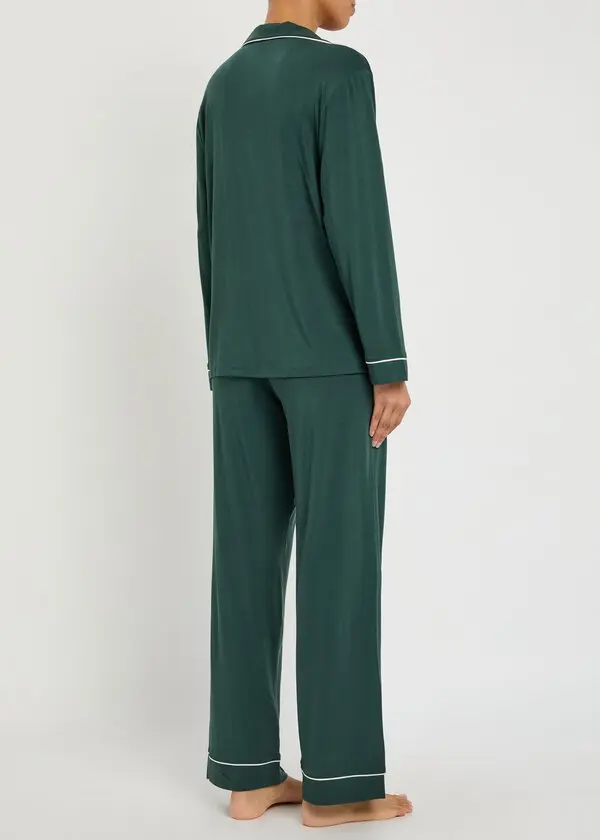 Eberjey Gisele Jersey Pyjama Set - Green