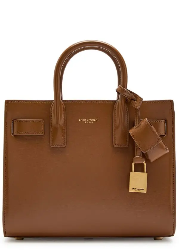 Saint Laurent Sac De Jour Nano Top Handle Bag - Brown