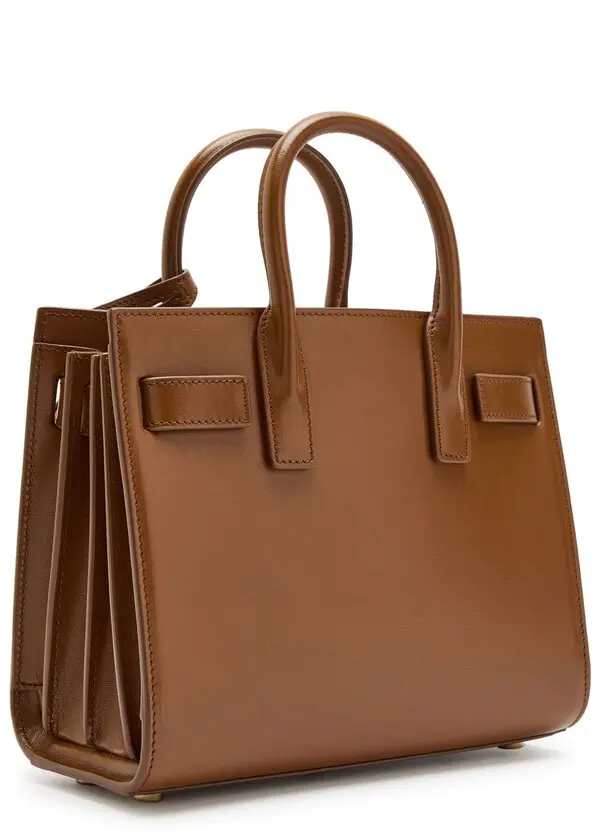 Saint Laurent Sac De Jour Nano Top Handle Bag - Brown