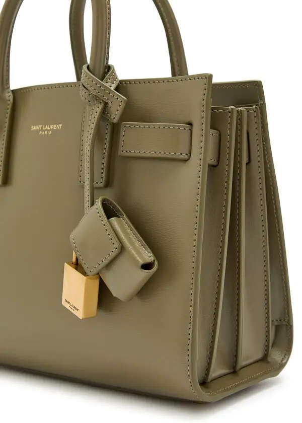 Saint Laurent Sac De Jour Nano Top Handle Bag - Green