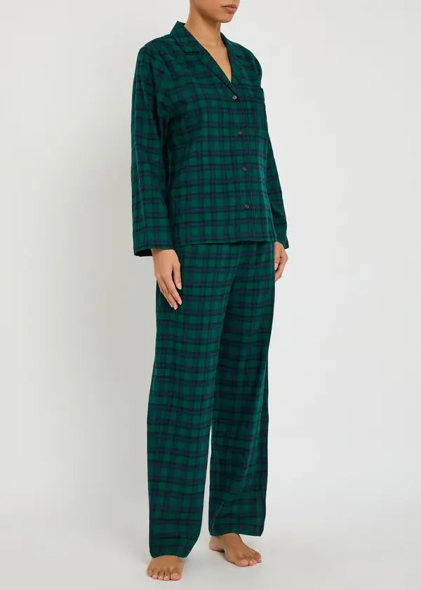 Eberjey Plaid Flannel Pyjama Set
