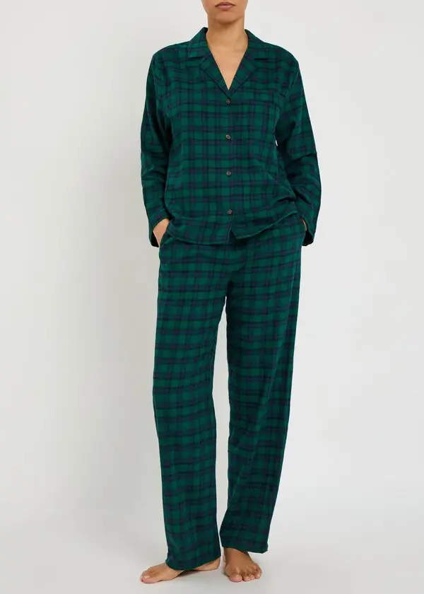 Eberjey Plaid Flannel Pyjama Set