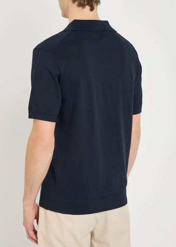 RAITH Open-collar Cotton Polo Shirt