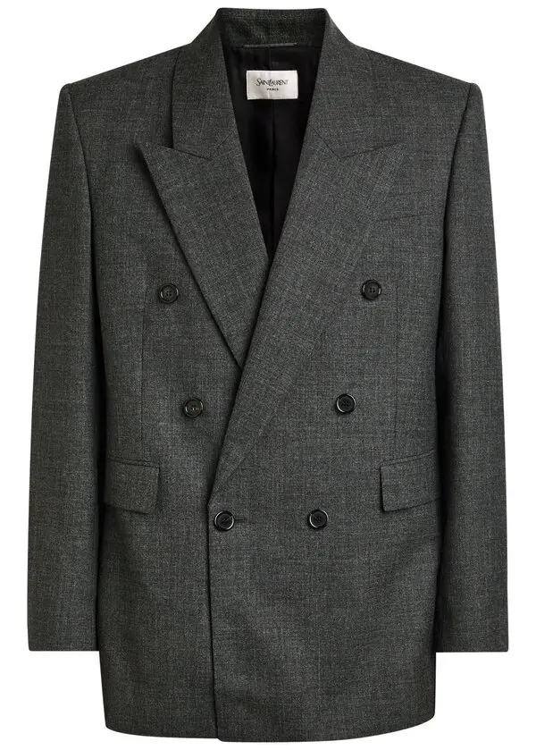Saint Laurent Double-breasted Wool Blazer