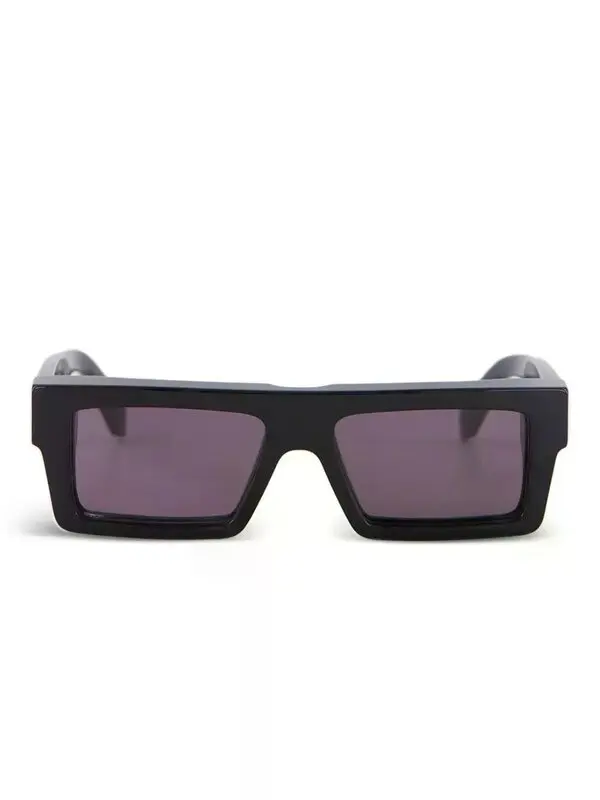 Off-White Rectangular Logo Sunglasses - Black