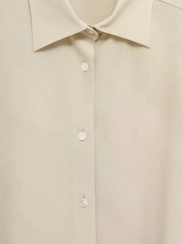 THE ROW Button-up Top With Round Hem