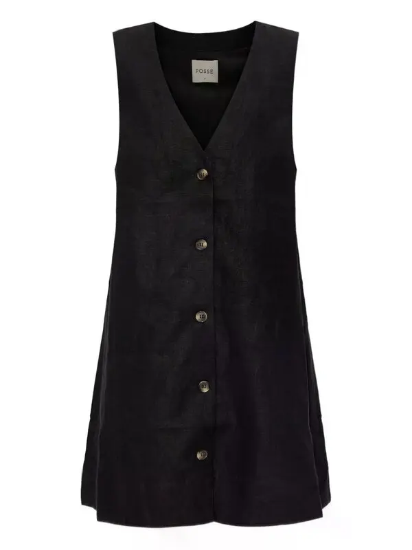 Posse Nancy Button-up Mini Dress